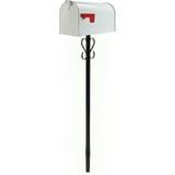 Gibraltar Elite Medium Capacity Galvanized Steel White Post-Mount ...