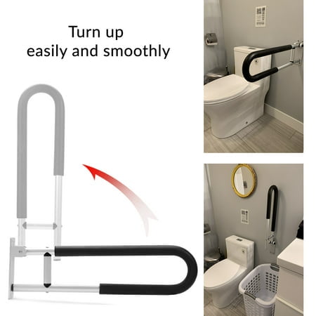 Kojem Handicap Grab Bars Rails 23.6 inch Toilet Handrails for Elderly ...