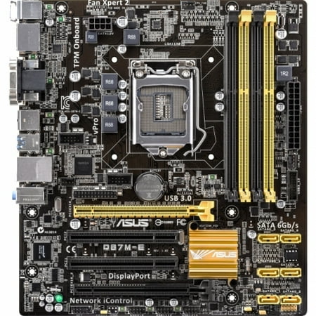 Asus Q87M-E Desktop Motherboard - Intel Q87 Express Chipset - Socket H3 ...