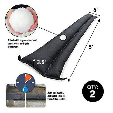 Quick Dam House Protection: 10' Water Activated Flood Barrier, 1 Pack ...