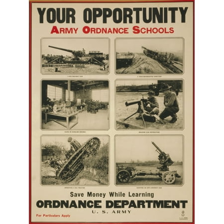 World War 1. American Recruiting Poster Issued In 1919 After World War ...