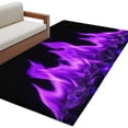 Area Rug 3x5ft Purple Flames Floor Carpets Indoor Floor Area Mat ...