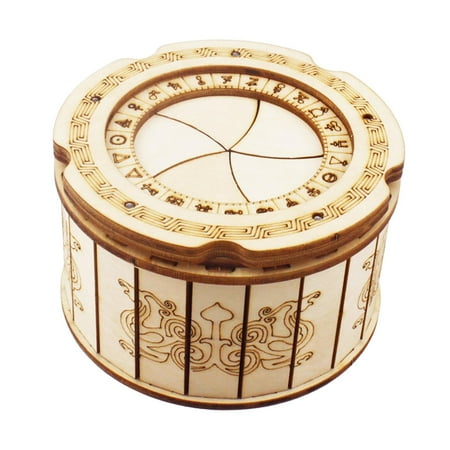 Wooden Puzzle Box Kids Adults Brain Teasers Ecret Puzzle Drawer Money ...