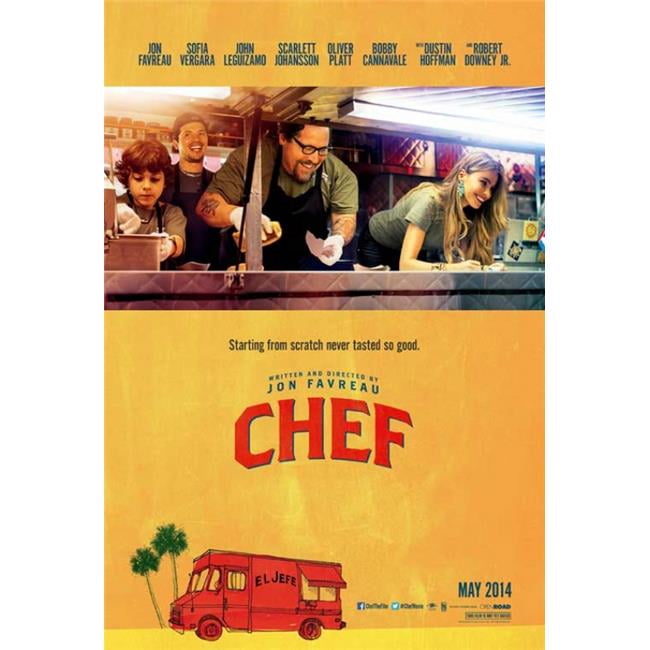 Pop Culture Graphics MOVIB89935 Chef Movie Poster Print, 27 x 40 ...