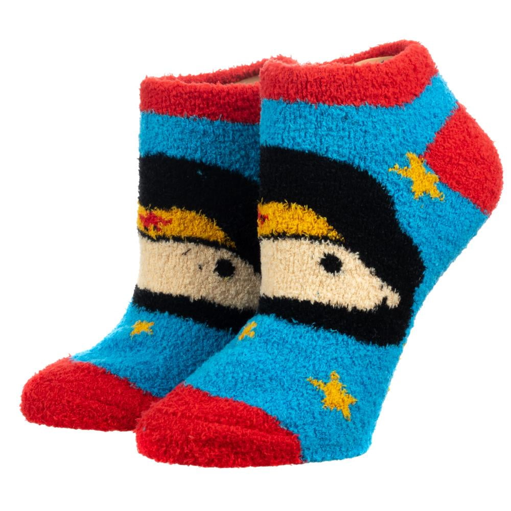 DC Comic Wonder Woman Superhero Fuzzy Ankle Socks - Walmart.com