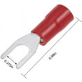 American Terminal 100 Red Insulated Fork Spade Wire Connector ...