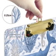 12.5" x 9" Acrylic Clipboard with Silver Clip & Retractable Hook for ...