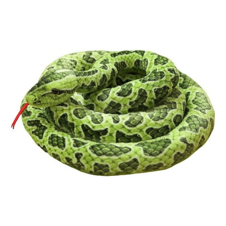 Snake Plush 78.7in Simulation Giant Toy Snake Snake Pillow Zoo Animals ...