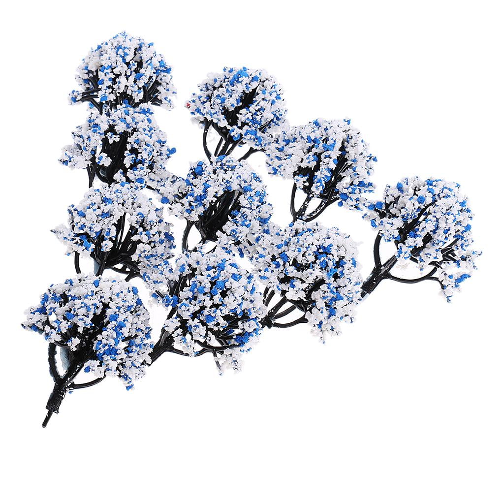 10x Model Trees Architecture Train Railway Wargame Diorama Scenery N ...