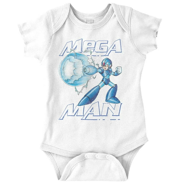 Mega Man Classic 90s Anime Character Romper Boys or Girls Infant Baby ...