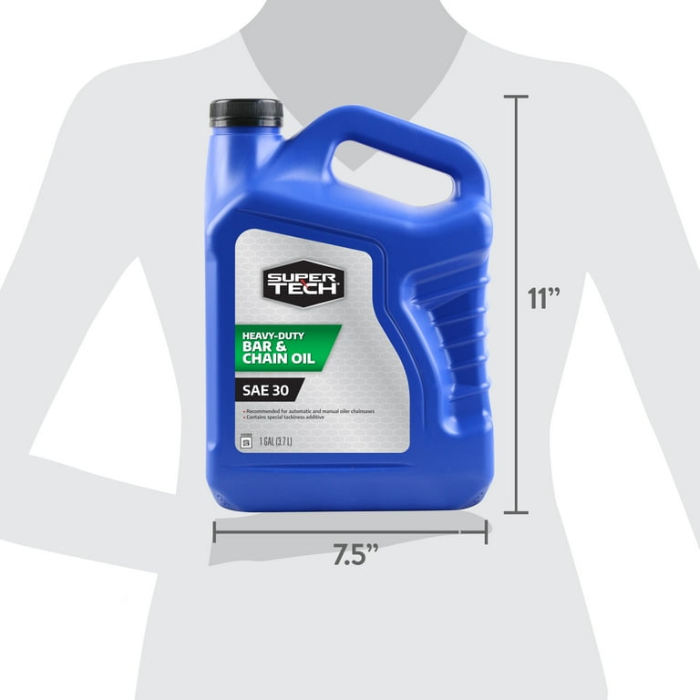 Super Tech SAE 30 Bar and Chain Oil 1 Gallon Bottle Walmart