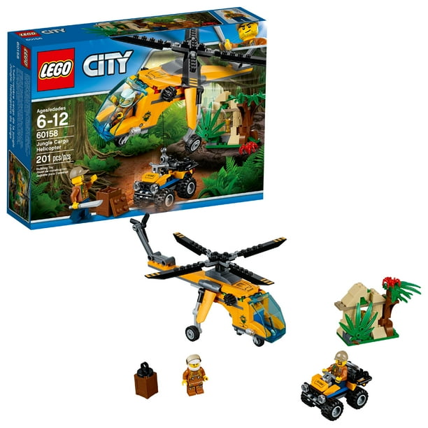 LEGO City Jungle Explorers Jungle Cargo Helicopter 60158 - Walmart.com ...