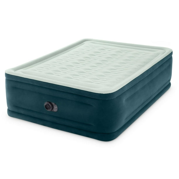 INTEX Dura-Beam® Deluxe High-Rise Pillow Top Air Mattress, 24in. Queen ...