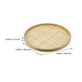 2pcs Bamboo Weaving Sieve Useful Bamboo Sieve Multi-functional Bamboo ...
