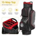 15 Way Top Golf Cart Bag Lightweight Club Cart Bags with Full-length ...