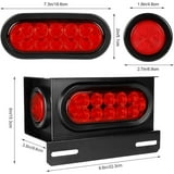 Free Shipping! Cyfie Trailer Light Boxes Waterproof Steel Kit with Red ...