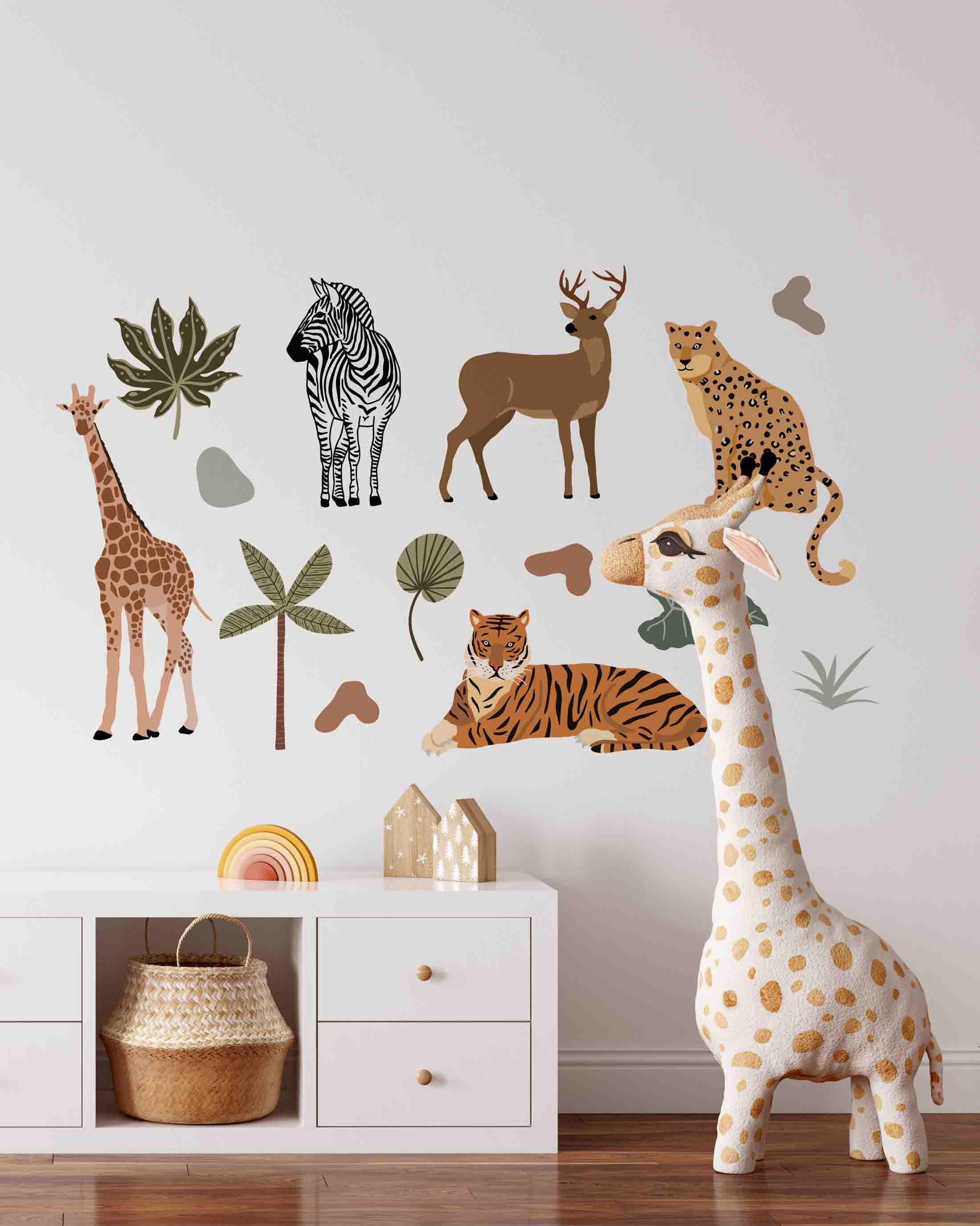 Safari Animals Decal - Walmart.com