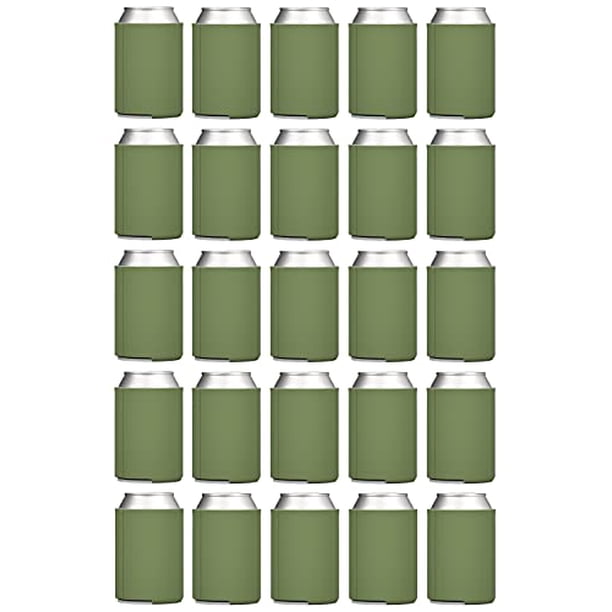 TahoeBay Bulk can coolers (50-Pack) Blank Foam Sleeves Plain Soft ...