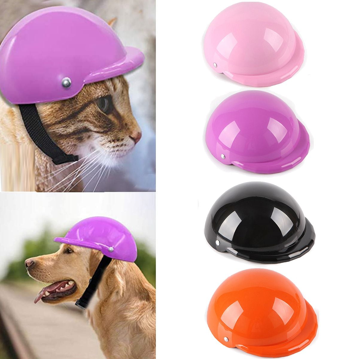 Meidiya Pet Dog Helmet Doggie Hardhat for Puppy Chihuahua Dogs Ridding ...