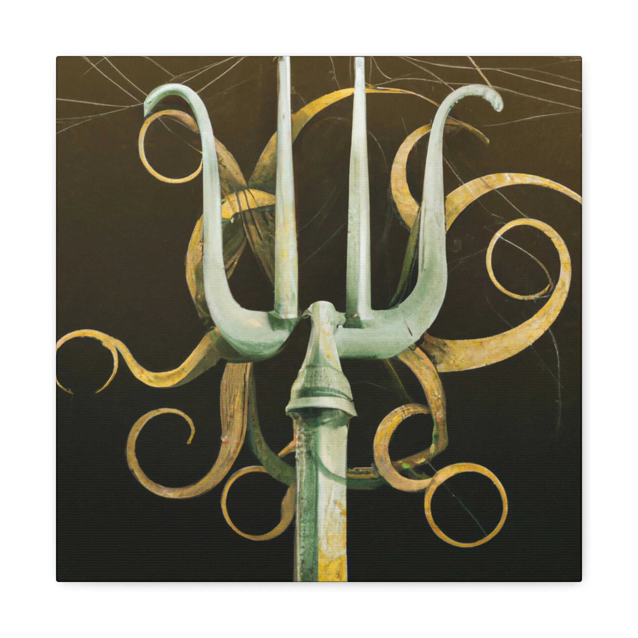 Pitching a Pitchfork Scene - Canvas - Walmart.com