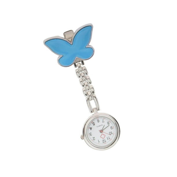 Nurse Watches Wall Charts Clock Butterfly Pocket Fob Watches pocket ...