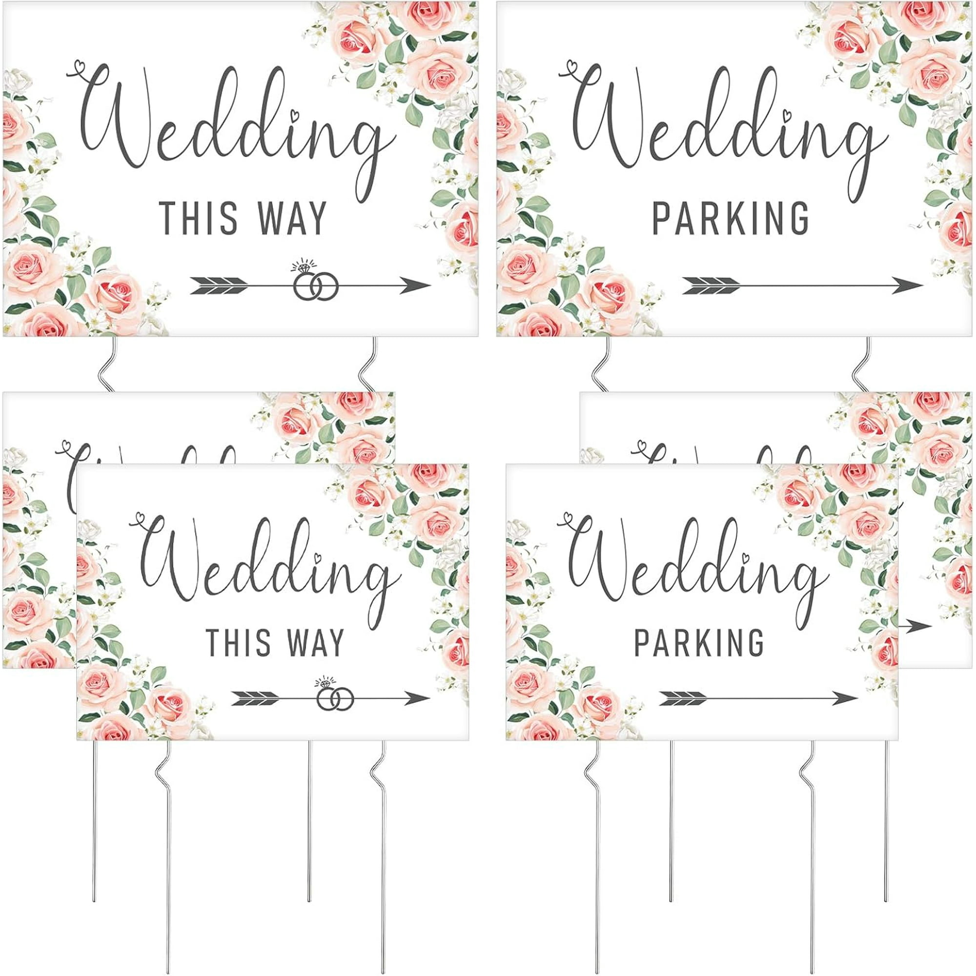 Click here for Salafire 6 Pack Wedding Signs 17x12 Wedding This W... prices