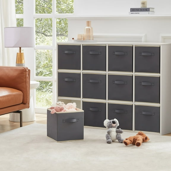 6 Packs Storage Cubes, 11 Inch Cube Storage Bins, Foldable Decorative ...