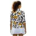 Aplkyhs Sunflower Cow Print Golf Tennis Shirts 3/4 Sleeve Cloth Workout ...