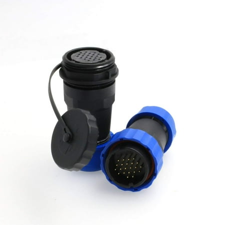 DRRI Plastic Threaded HE29 22pin 28mm 5A 250V high Voltage Electrical ...