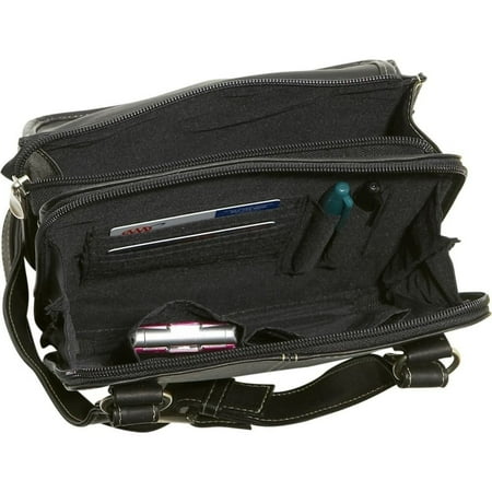 Le Donne Leather - Le Donne Leather Structured Organizer Shoulder Bag ...