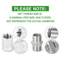TAISHER 12PCS 304 Stainless Steel Hex Nipple 3/8" MNPT × 3/8" MNPT ...