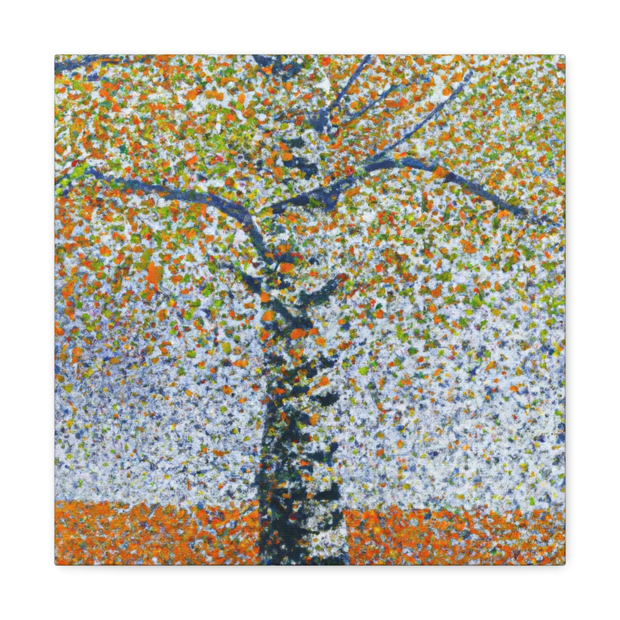 Beech Tree Pointillism - Canvas - Walmart.com