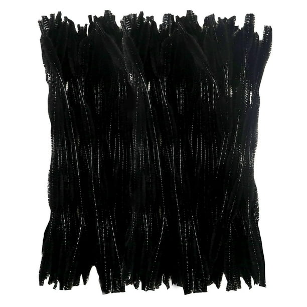 GFDYREE TOAOB 120pcs Black Pipe Cleaners Bump Pipe Cleaners Chenille ...