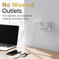 6 Outlet Wall Plug Extender 1-Pack, Sur Protector trip 900J with 3 ...