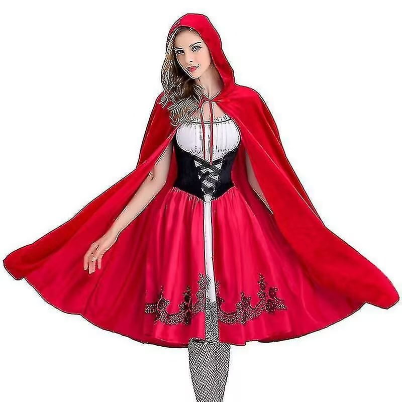 Caperucita Roja mujer Cosplay disfraz capa vestido de lujo S JAMW ...