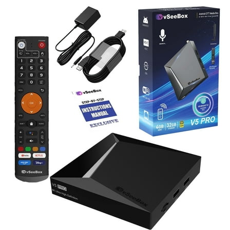 Vseebox V5 Pro 6K Ultra HD Streaming Media Player with Voice Control ...