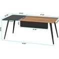 Tribesigns Large Computer Desk 70 Inch Executive Office Desk, Modern ...