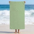 Beach Towel Backpack, Green Grunge Street Style Painting Brush Print 2 ...