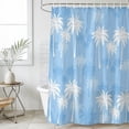 54x78 Inch Shower Curtain Decorative Tropical Palm Tree Bathtub Bath ...