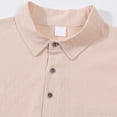 UTSJKR Men's Summer Linen-Blend Loose Long Sleeve Button-Down Shirt ...