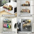 Magnetic Spice Rack for Refrigerator, 2 Pack Magnetic Shelf, Fridge ...