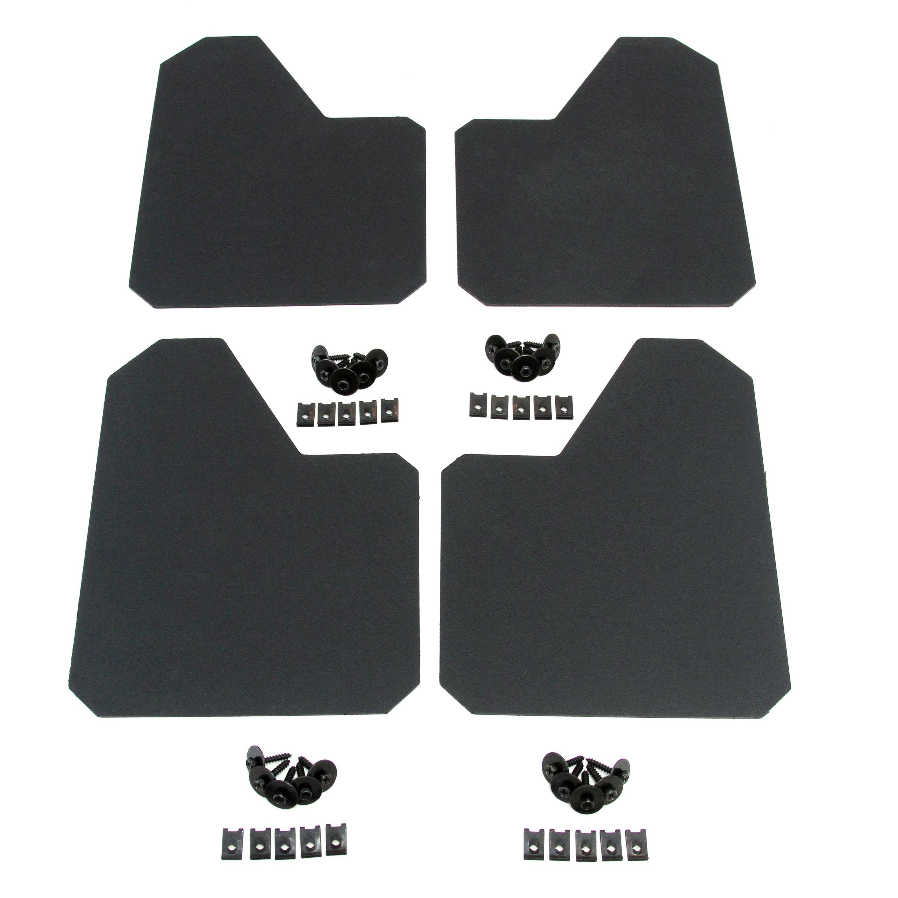 Red Hound Auto 4 Piece Racing Style Universal Splash Guards Standard ...
