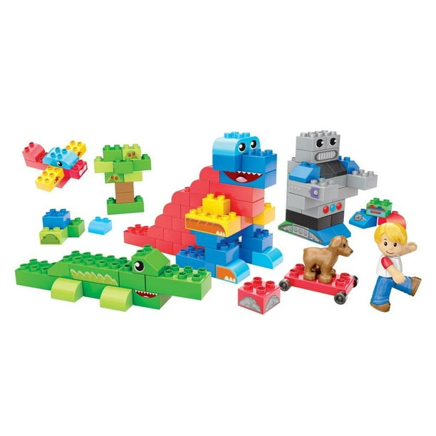 Mega Bloks Junior Builders Build-a-Story 100 Piece Tub Ages 2-5 | CYR23 - Walmart.ca
