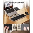 Foldable Bluetooth Keyboard, XK01 Full-Size Portable Wireless Keyboard ...