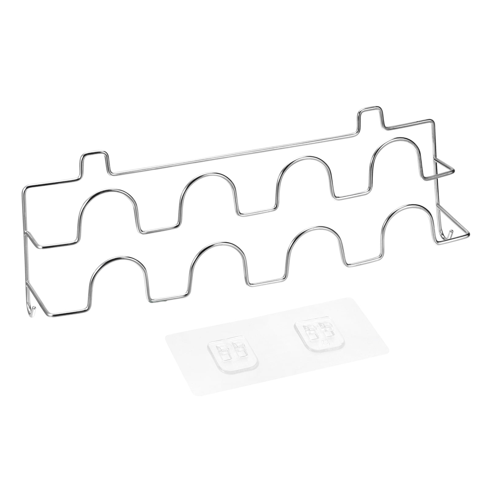 Uxcell 465mm Stainless Steel Wall Stick Slipper Rack Shoes Hanger ...