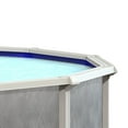 Lake Effect Pools 12' x 48" Round Bermuda Galvanized Painted Steel ...
