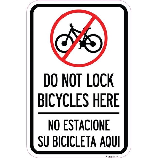 SignMission A-1218-24148 12 x 18 in. Aluminum Sign - Do Not Lock ...