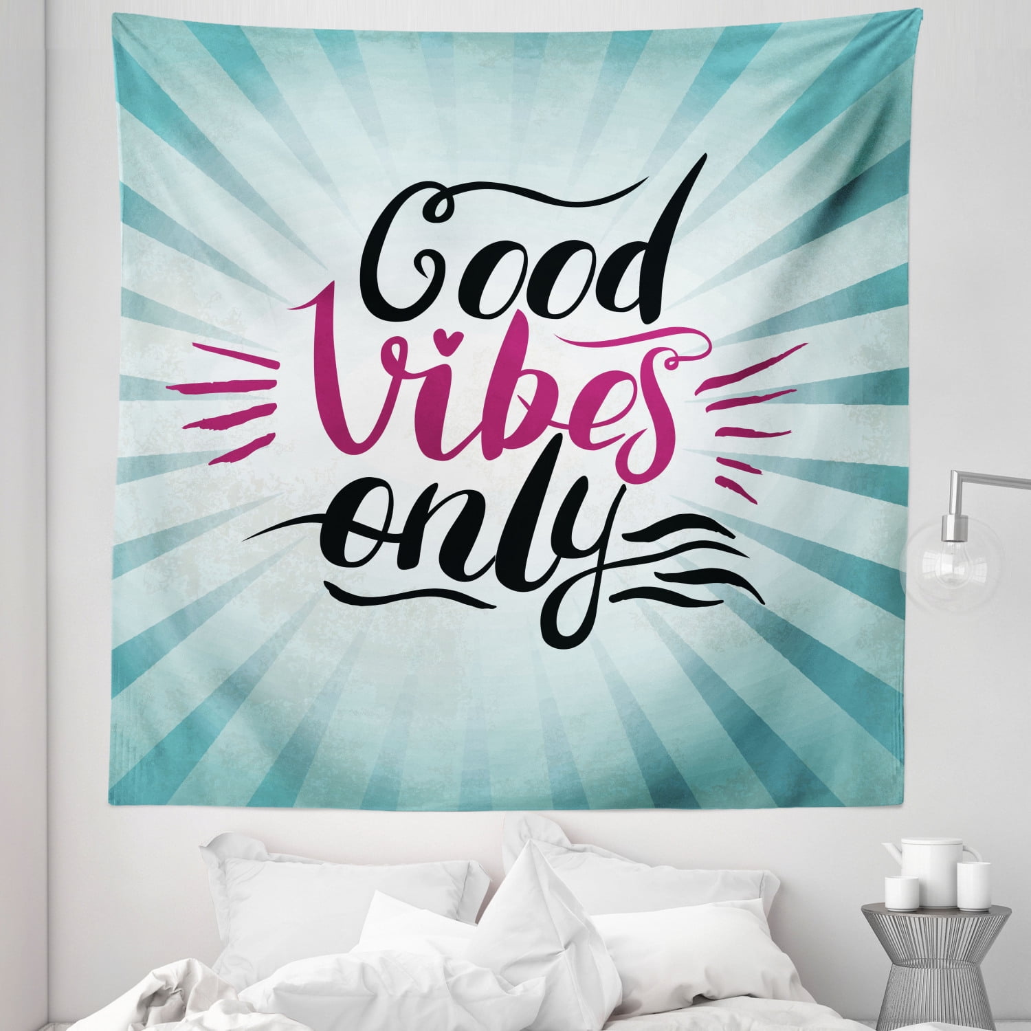 Chill Tapestry, Retro Radial Composition Abstract Sunburst Hand ...