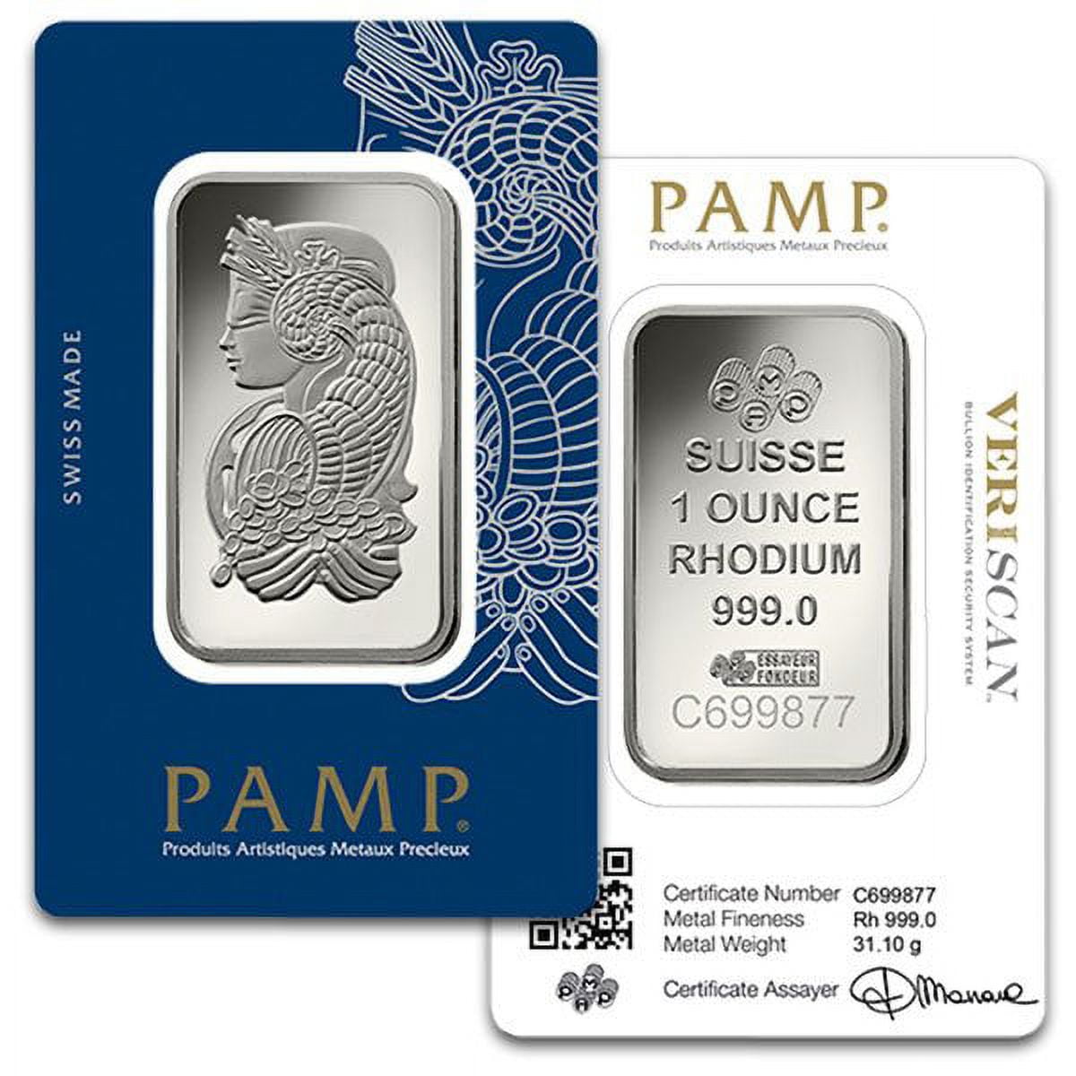 Rhodium Bar 1 Oz