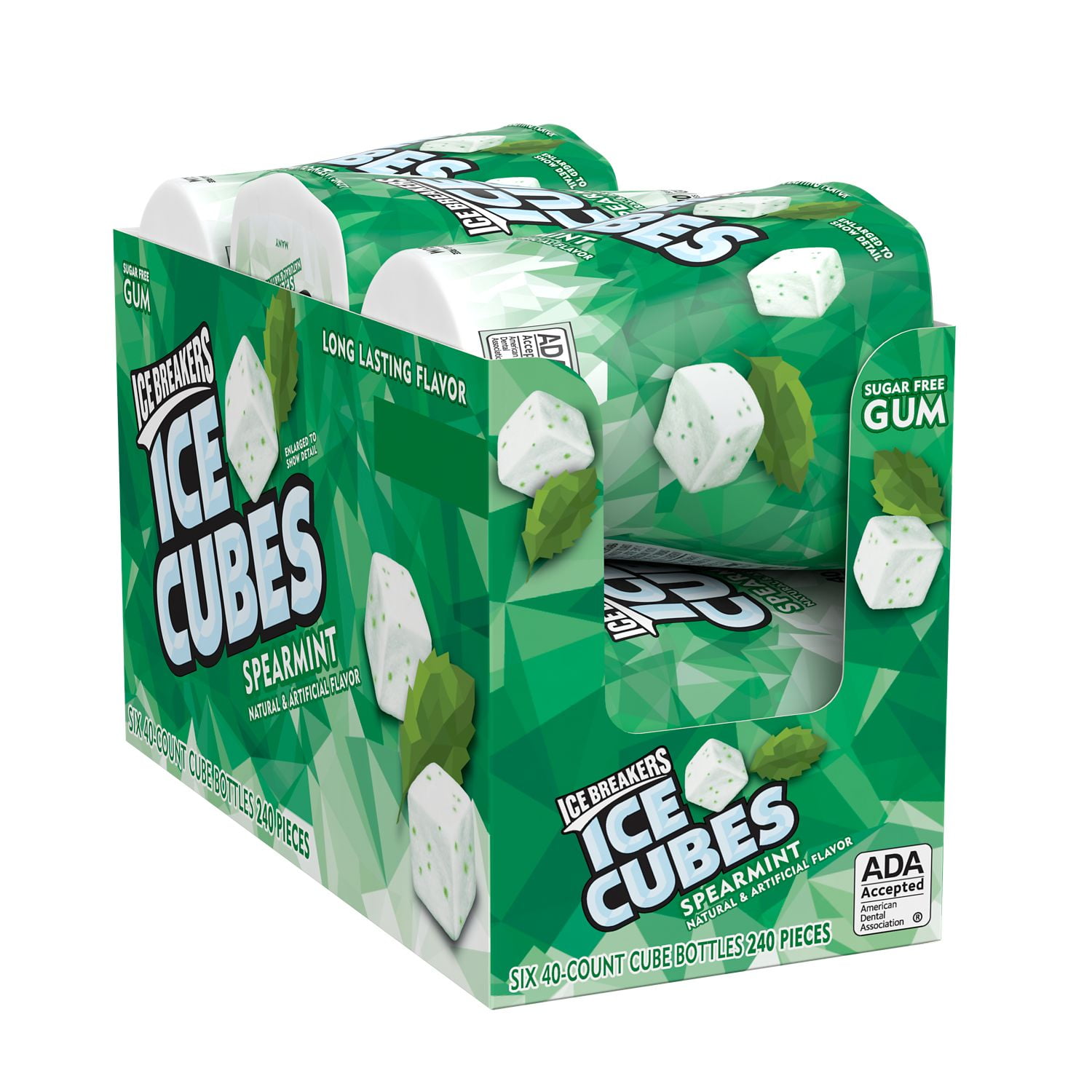 Ice Breakers Ice Cubes Spearmint Flavored Sugar Free Chewing Gum Made